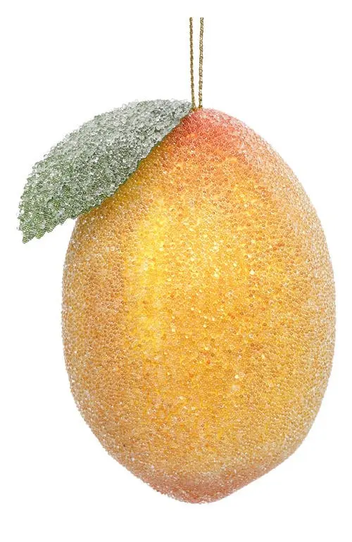 MARK ROBERTS Frosted Lemon Ornament