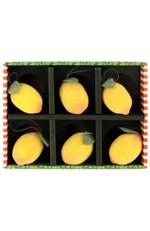 MARK ROBERTS Frosted Lemon Ornament