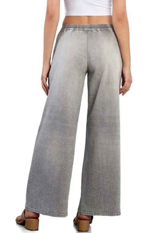 HINT OF BLU Knotty Drawstring Jeans - Grey Blue