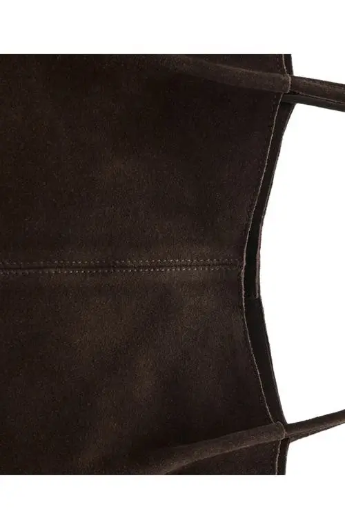 Mango Suede Shoulder Bag