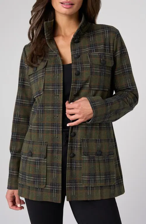 LIVERPOOL Plaid Field Jacket - Olive Multi