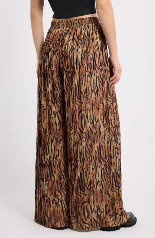 DRESSED IN LALA Pleated Wide Leg Pants