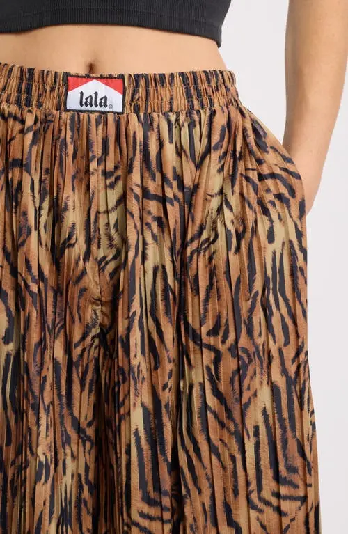 DRESSED IN LALA Pleated Wide Leg Pants