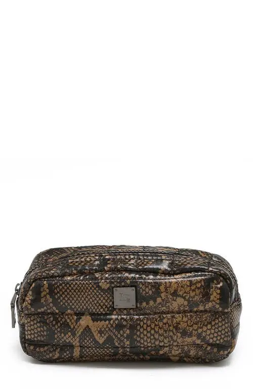 THINK ROYLN Touch-up Carryall Essentials Faux Leather Pouch