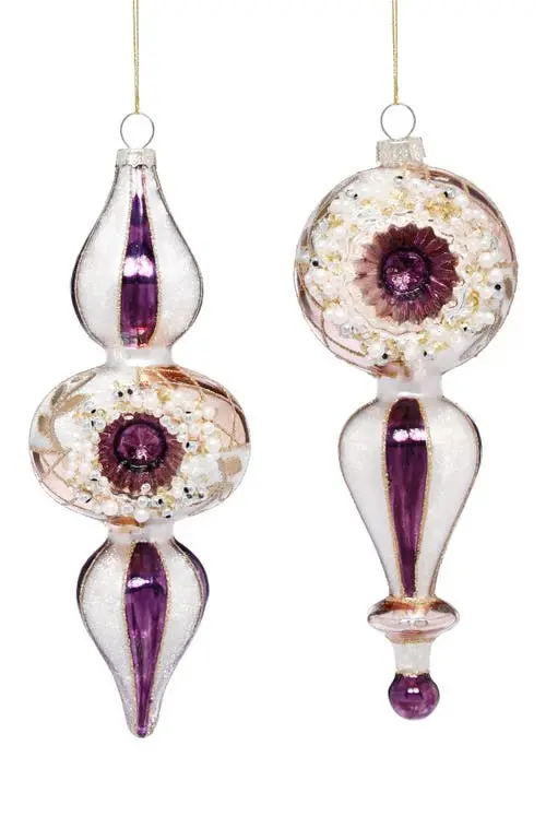 MARK ROBERTS Double Reflector Finial Ornament