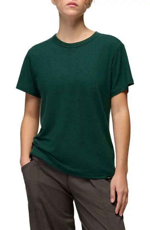 Prana Cozy Up Crewneck T-shirt - Root Green