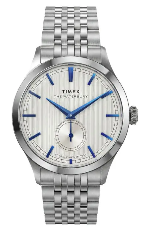 Timex® Waterbury Classic Quartz Bracelet Watch - Silver