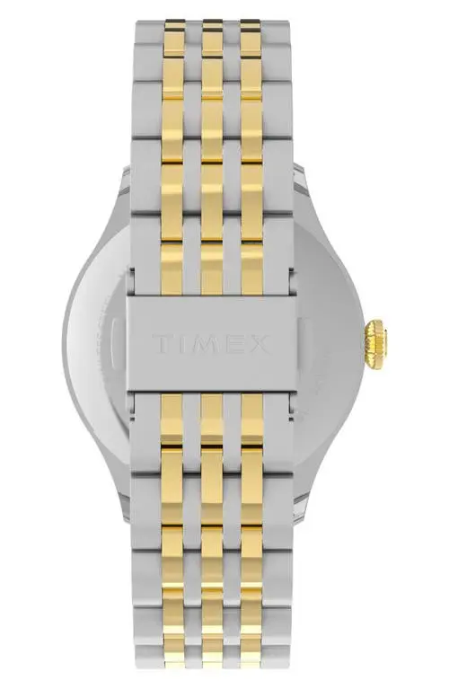 Timex® Waterbury Classic Quartz Bracelet Watch - Silver/black