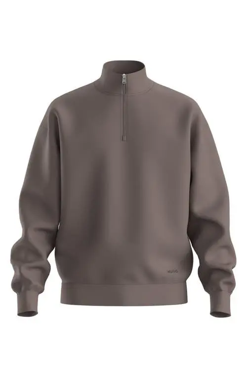 BOSS Dalizip Cotton Quarter-zip Pullover
