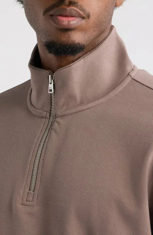 BOSS Dalizip Cotton Quarter-zip Pullover