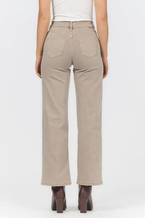 DEAR JOHN Holly High Waist Straight Denim Jeans