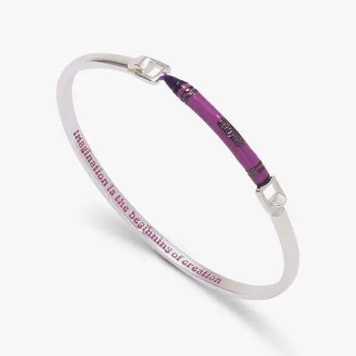 ALEX AND ANI Crayola Royal Purple Crayon Tension Bangle
