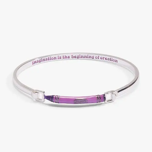 ALEX AND ANI Crayola Royal Purple Crayon Tension Bangle