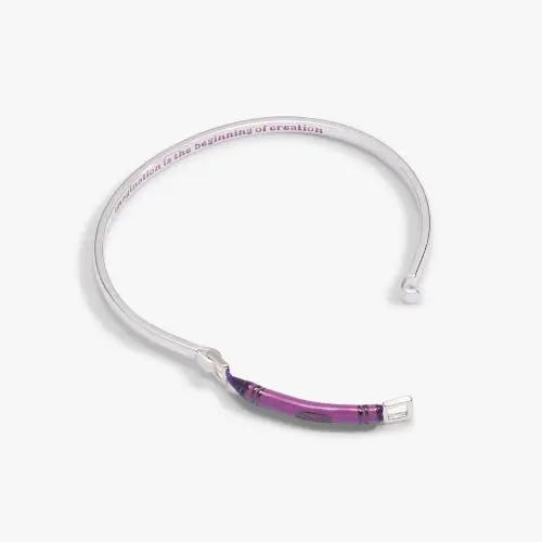 ALEX AND ANI Crayola Royal Purple Crayon Tension Bangle