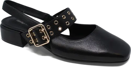 DJANGO AND JULIETTE Vavka Slingback With Grommet Detailing - Black