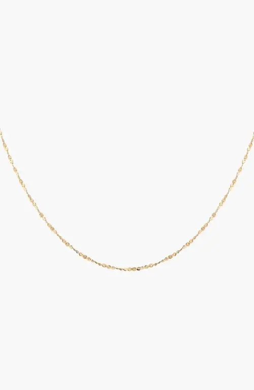 AURATE Unbreakable Barely There Chain Necklace - Yellow