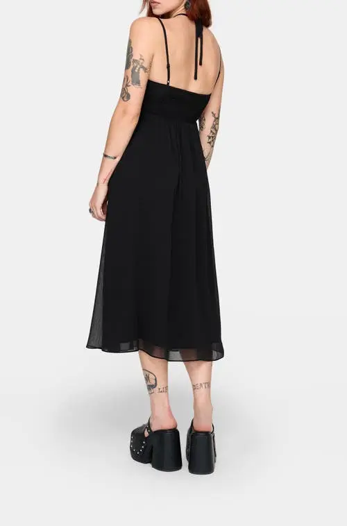 DISTURBIA Calla Keyhole Halterneck Midi Dress