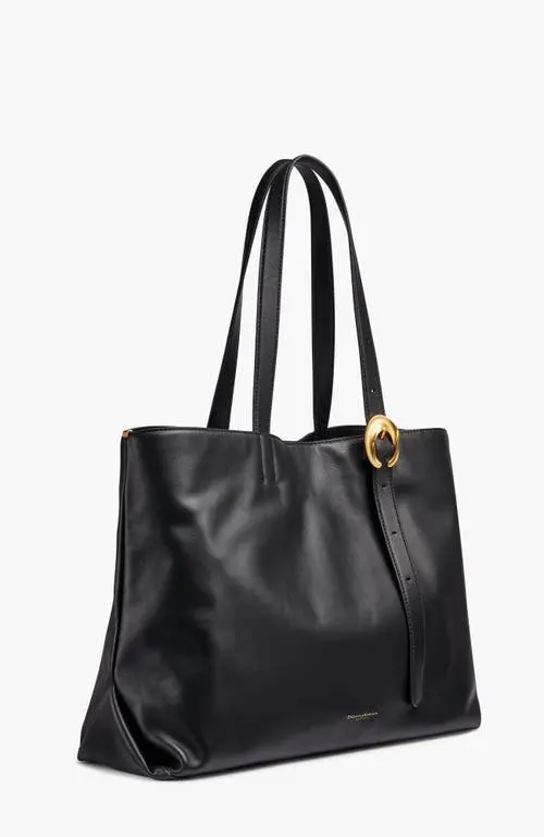 Donna Karan New York Brocade Tote Bag - Black/gold