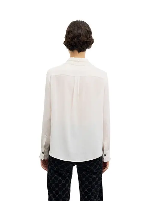 Gerard Darel Loren Silk Crepe Blouse