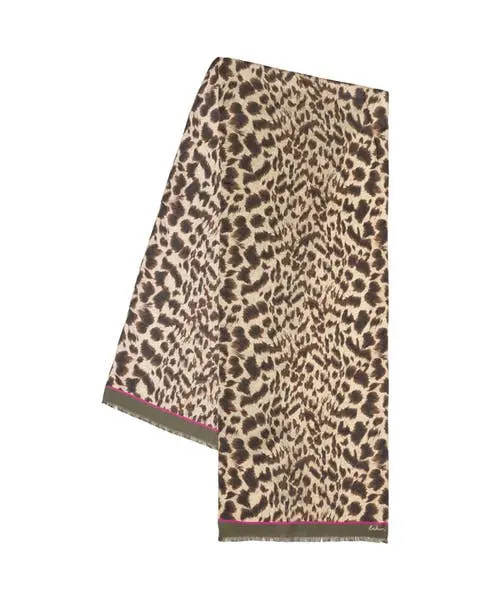 Echo Leopard Silk Scarf