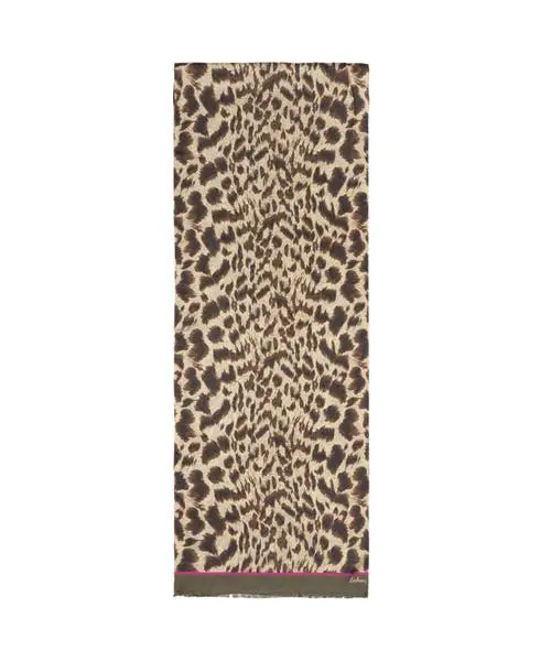Echo Leopard Silk Scarf