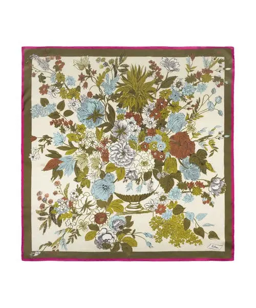 Echo Vase Silk Square - Olive