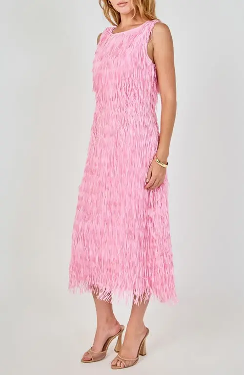 Endless Rose Fringe Sleeveless Midi Dress