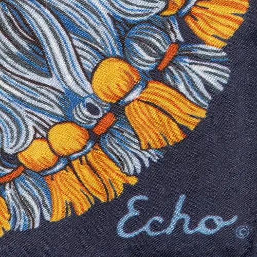 Echo Tassel Menagerie Series Bandana - Navy