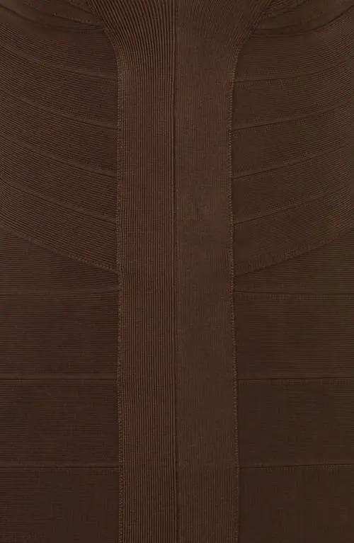 House Of Cb Icon Bandage Minidress - Chocolate