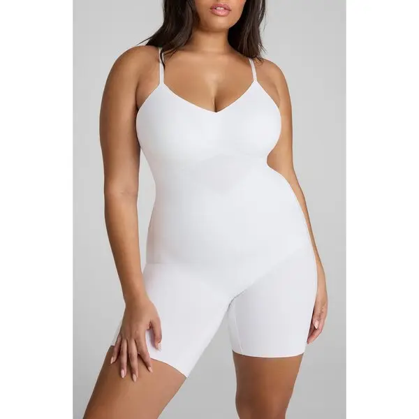 HONEYLOVE Low Back Mid Thigh Shaper Bodysuit - Astral