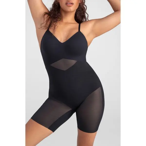 HONEYLOVE Low Back Mid Thigh Shaper Bodysuit - Runway
