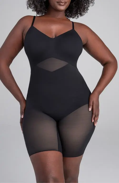 HONEYLOVE Low Back Mid Thigh Shaper Bodysuit