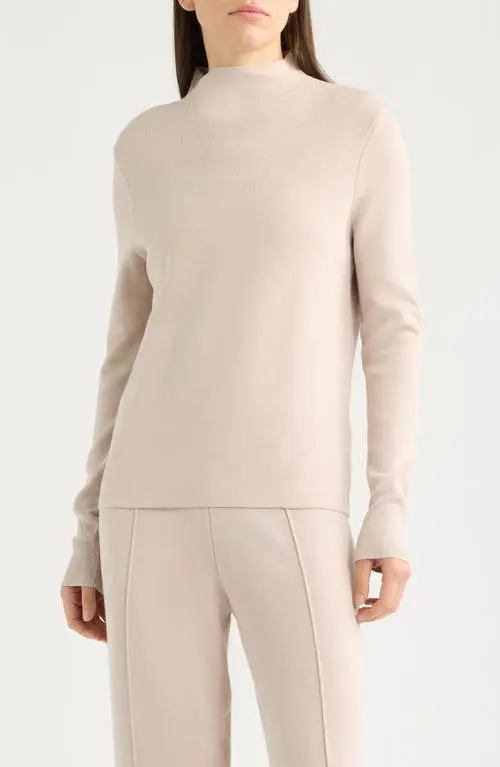 TAHARI ASL Mock Neck Long Sleeve Sweater