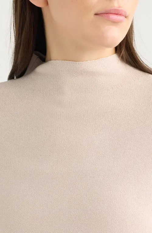 TAHARI ASL Mock Neck Long Sleeve Sweater