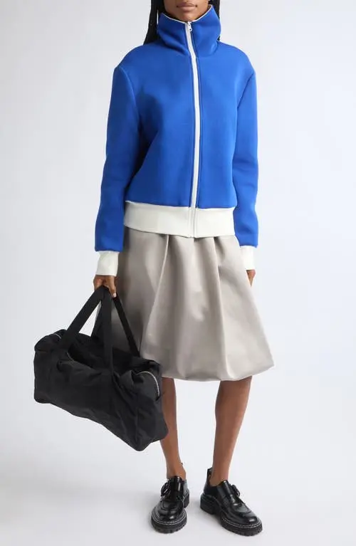 LII Reversible High Neck Jersey Jacket
