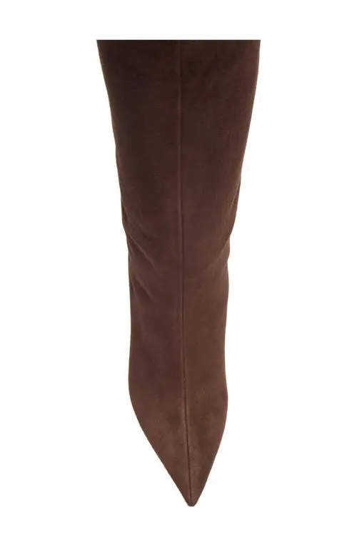JIMMY CHOO Blake Pointed Toe Knee High Wedge Boot