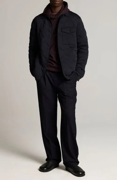 Vince Quilted Shirt Jacket - Coastal