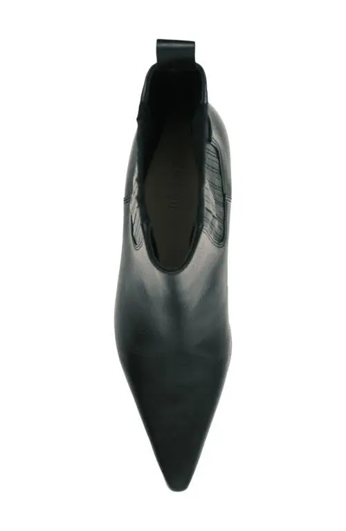 Cinq À Sept Parker Leather Curved Wedge Chelsea Boot