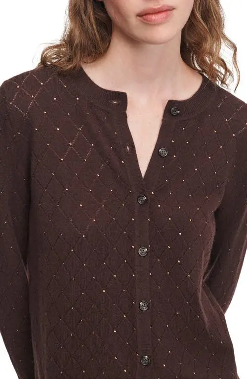 Rag & Bone Archie Embellished Cotton & Cashmere Cardigan