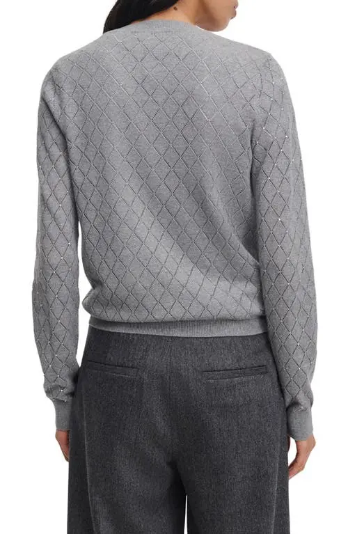 Rag & Bone Archie Embellished Cotton & Cashmere Cardigan