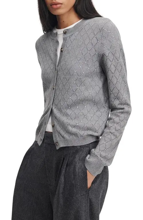 Rag & Bone Archie Embellished Cotton & Cashmere Cardigan