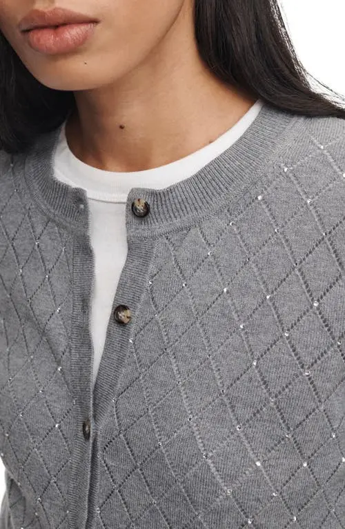 Rag & Bone Archie Embellished Cotton & Cashmere Cardigan