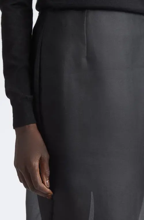 Carolina Herrera Silk Knee Length Skirt
