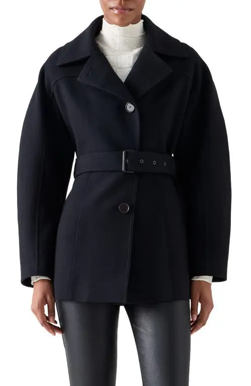 Akris Wool Blend Jacket With Barrel Sleeves - Black