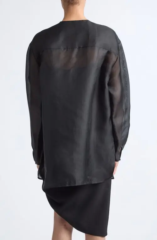 Carolina Herrera Silk Long Sleeve Shirt