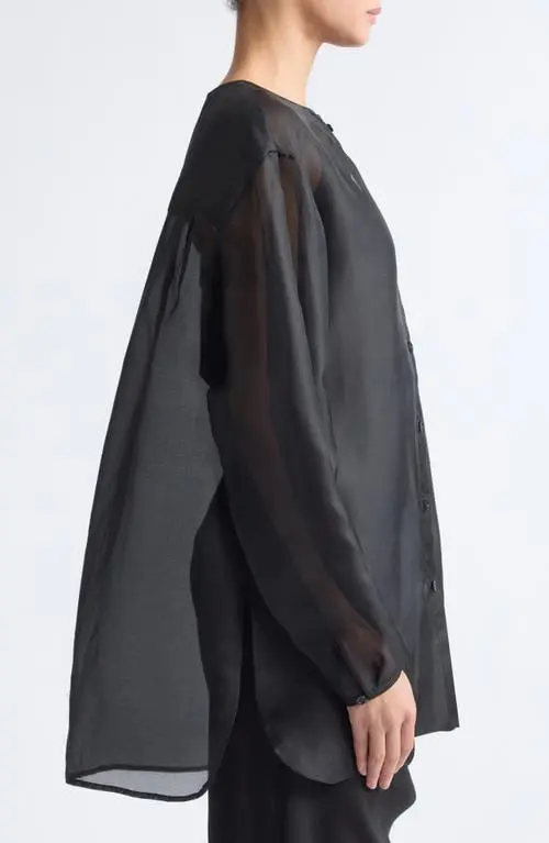 Carolina Herrera Silk Long Sleeve Shirt
