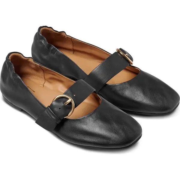 Beek Cardinal Mary Jane Flat - Black