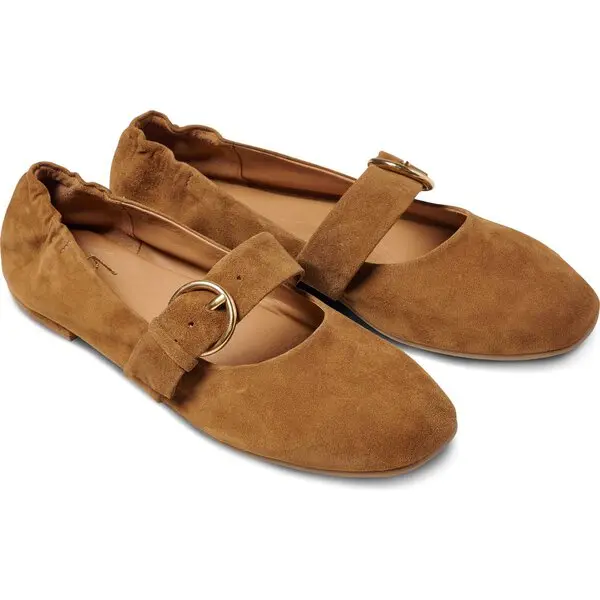 Beek Cardinal Mary Jane Flat - Toffee