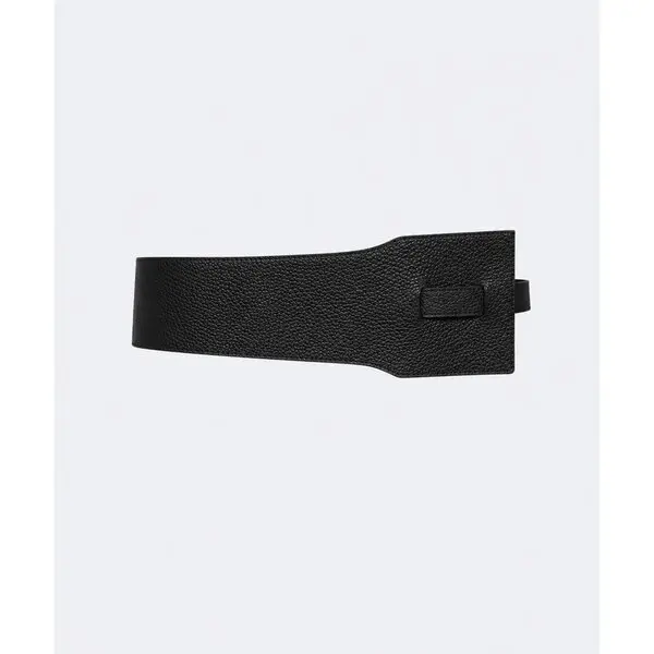 MESCH Trelew Leather Wrap Belt - Black