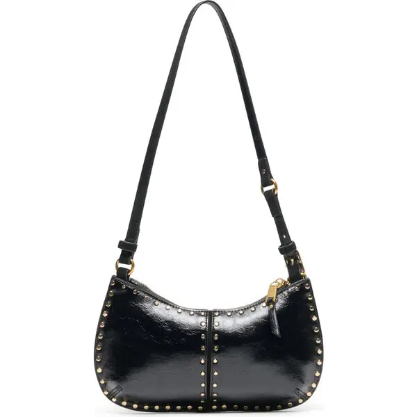 Dolce Vita Axelle Faux Leather Baguette Bag - Black